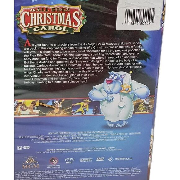 Tgg Direct | Media | An All Dogs Christmas Carol Dvd | Poshmark